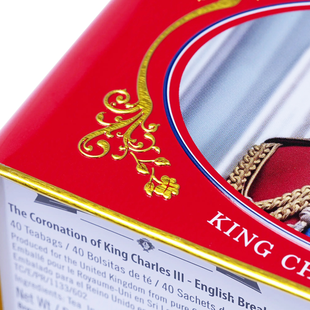 New English Teas The Coronation of King Charles III Tea Tin with 40 ...